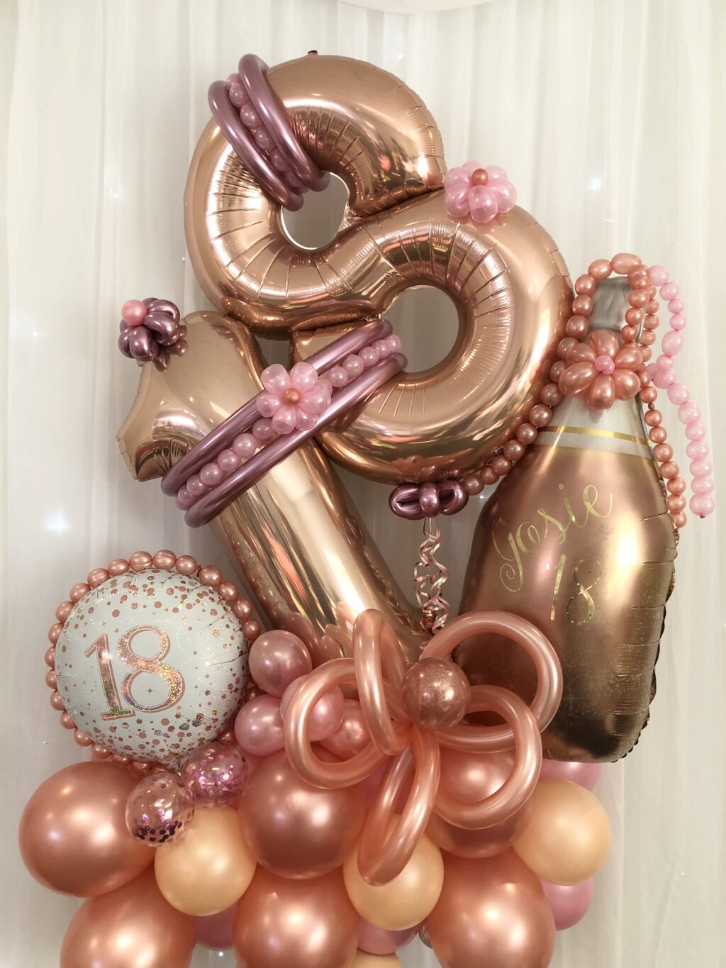 Fab & Funky Number Sculpture – 18 style – Tantrum Events